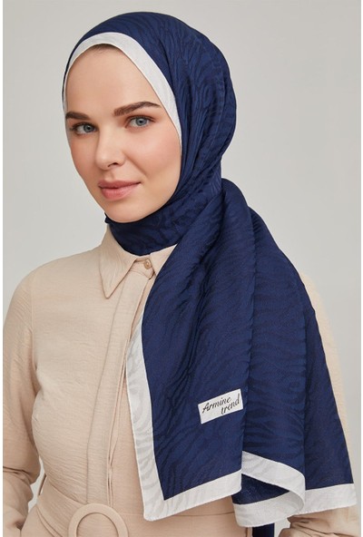 Armine Trend Violet Şal 5 75X195 - Lacivert