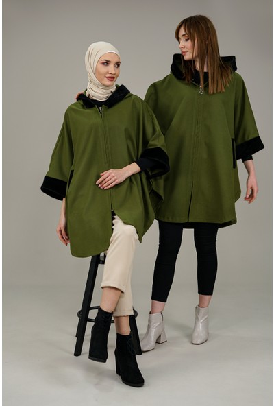 Markosin Kadın Fermuarlı Panço M2002 Markosin Kadın Fermuarlı Panço M2002