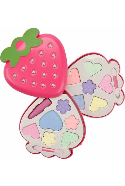 Limon Çilek Kutulu 2 Katlı Makyaj Seti - Pembe Çilek Limon Çilek Kutulu 2 Katlı Makyaj Seti - Pembe Çilek