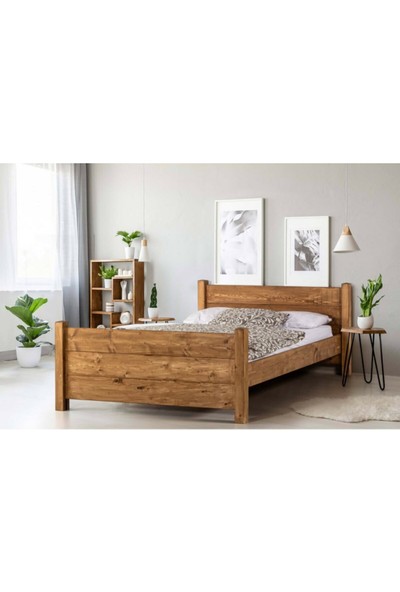 Modimo Iris Ahşap Karyola-Ceviz