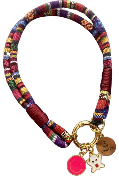 Jespawty Etnik Desenli Ip Halat Kedi Köpek Kolyesi Charm Uçlu Jespawty Etnik Desenli Ip Halat Kedi Köpek Kolyesi Charm Uçlu