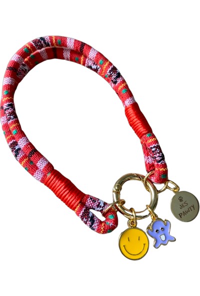 Jespawty Kırmızı Ip Halat Kedi Köpek Kolyesi Charm Uçlu Jespawty Kırmızı Ip Halat Kedi Köpek Kolyesi Charm Uçlu