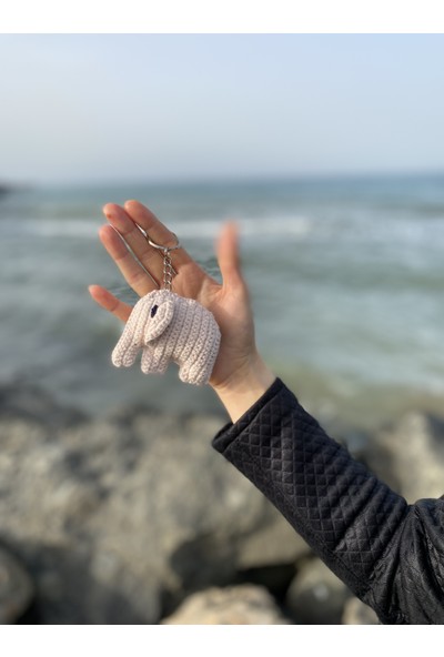 Örgü Dünyası Amigurumi Fil Anahtarlık
