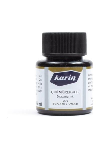 Karin Çini Mürekkebi Turuncu 45 ml