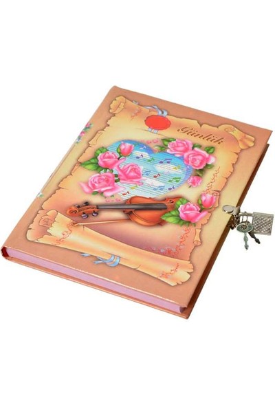 Tuna Kız Çocuk Kilitli Günlük Defteri