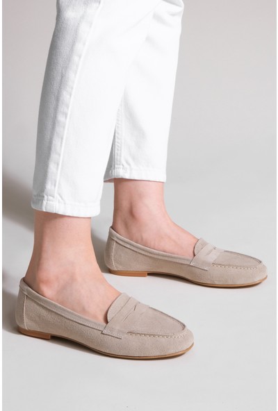 Marjin Kadın Hakiki Deri Loafer Günlük Ayakkabı Rosme