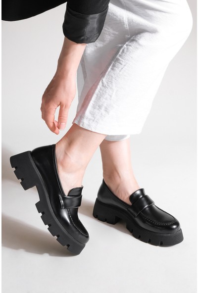 Marjin Kadın Loafer Kalın Taban Günlük Ayakkabı Makosen Lekta Marjin Kadın Loafer Kalın Taban Günlük Ayakkabı Makosen Lekta