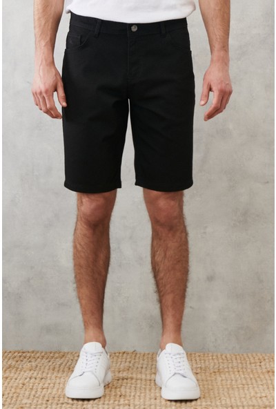 Altınyıldız Classics Erkek Siyah Slim Fit Dar Kesim Armürlü Esnek 5 Cepli Casual Şort Altınyıldız Classics Erkek Siyah Slim Fit Dar Kesim Armürlü Esnek 5 Cepli Casual Şort
