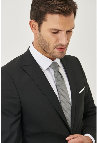 Altınyıldız Classics Erkek Siyah Ekstra Slim Fit Siyah Spor Takım Elbise Altınyıldız Classics Erkek Siyah Ekstra Slim Fit Siyah Spor Takım Elbise