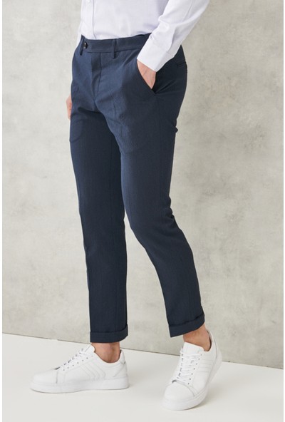Altınyıldız Classics Normal Bel Slim Fit Lacivert Erkek Pantolon - 4A0122200043 Altınyıldız Classics Normal Bel Slim Fit Lacivert Erkek Pantolon - 4A0122200043