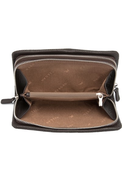 Tergan Kahve Deri Unisex Portföy Çantası 02197A7P