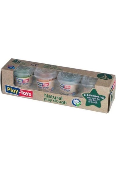 Playtoys Pro Natural Oyun Hamuru 4 Lü Kçk -Pt
