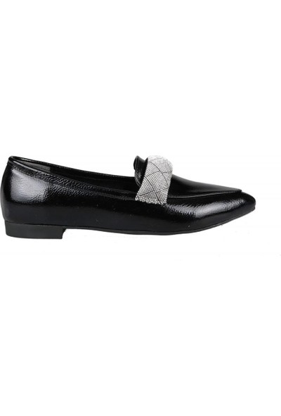 Miss Park Moda PM386 K309/1 Siyah Kadın Babet Miss Park Moda PM386 K309/1 Siyah Kadın Babet