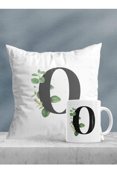 Tropikal O Baskılı Yastık Kupa Set Tropikal O Baskılı Yastık Kupa Set