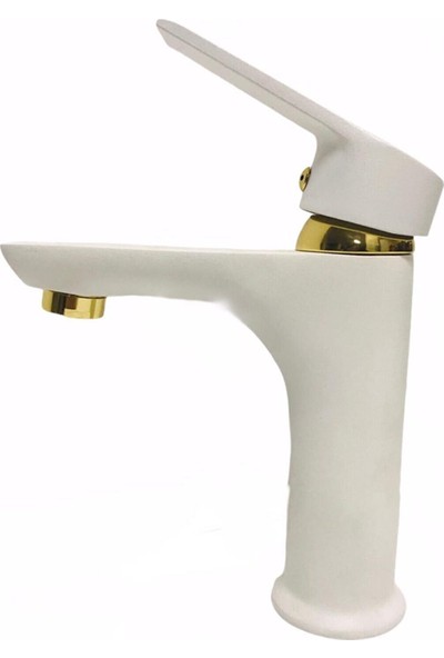 rs Beyaz Banyo Yüksek Lavabo Batarya Musluğu Çeşmesi