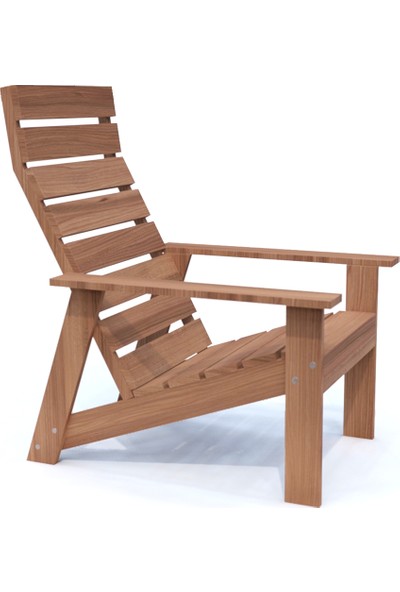 Ekopark Modern Ahşap Relax Adirondack Balkon, Bahçe Koltuğu Ekopark Modern Ahşap Relax Adirondack Balkon, Bahçe Koltuğu