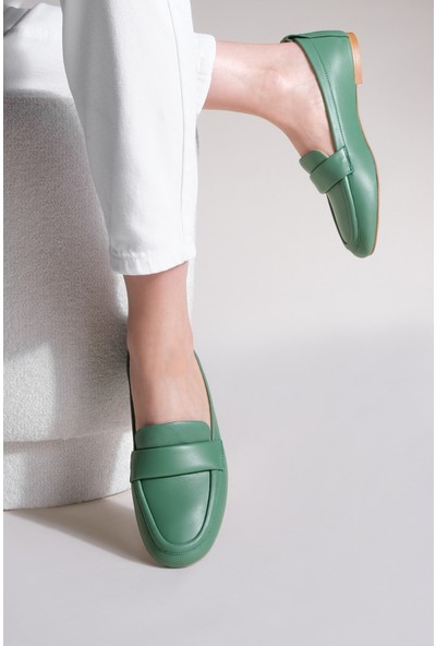 Marjin Kadın Loafer Hakiki Deri Günlük Ayakkabı Token