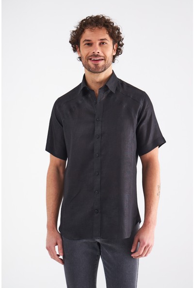 Erkek Regular Fit Kısa Kollu Spor Gömlek