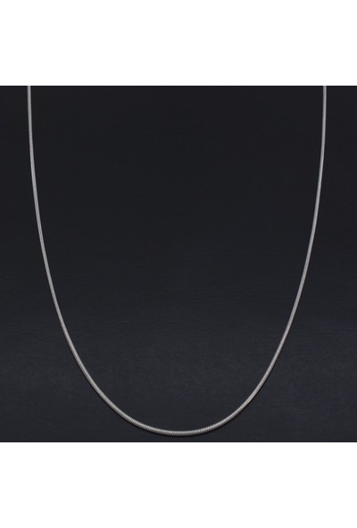 Ferizz 316L Çelik Unisex Oval Ince Zincir 1.5 mm 60 cm ZN-204