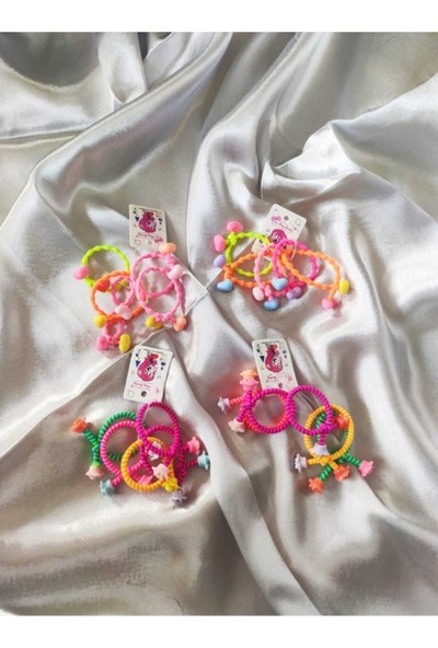 Voilove Boncuklu 20'li Küçük Lastik Toka