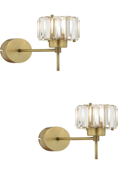 Sadem Eskitme Taşlı Salon 2'li Aplik Seti Sadem Eskitme Taşlı Salon 2'li Aplik Seti