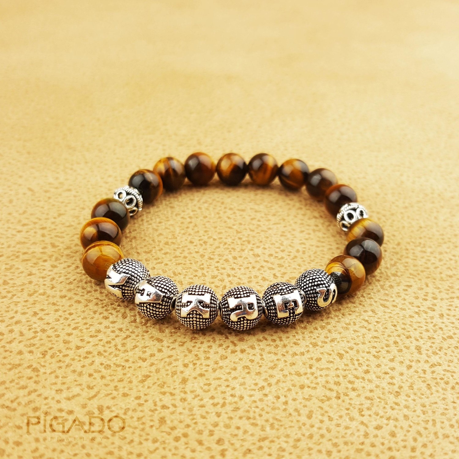 Pigado İsme Kişiye Özel Doğal Taş Kaplangözü Bileklik Fiyatı