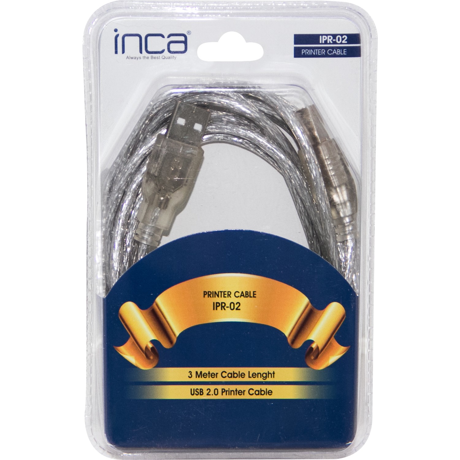 Inca USB 2.0 Printer Kablosu 3MT %100 Bakır (Askılı) IPR-02 Fiyatı