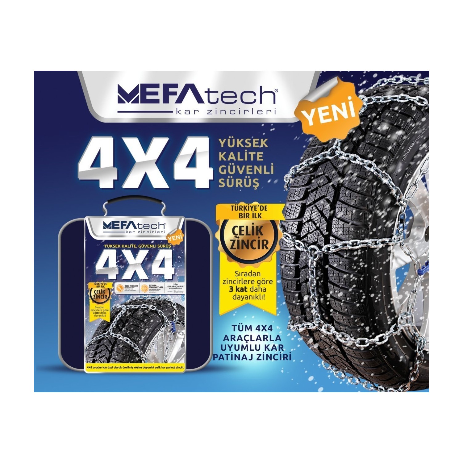 Mefa Tech Mefa Tech 4X4 Jeep Ve Minibüsler İçin Kar Zinciri Fiyatı