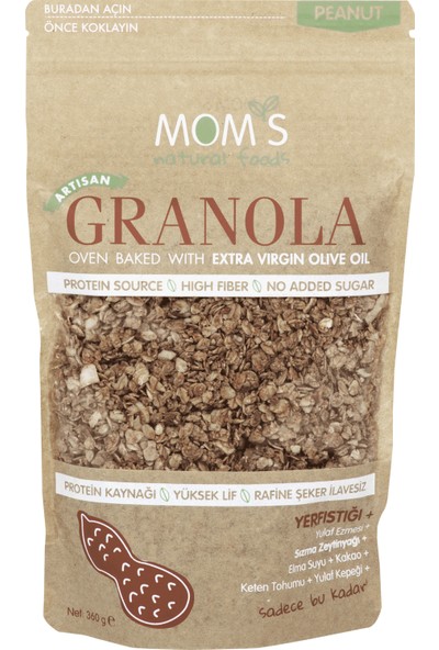 Mom'S Natural Foods Yer Fıstık Granola 360 Gr.
