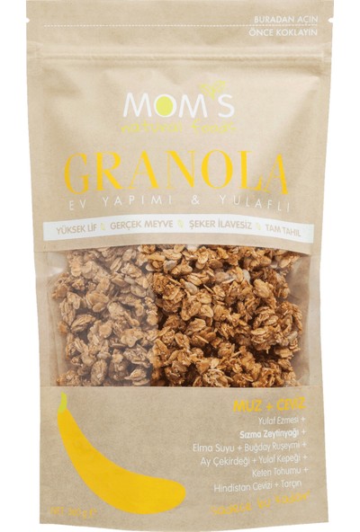 Mom'S Natural Foods Muz Ceviz granola 360 gr