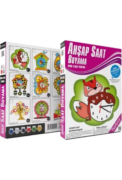 Kumtoys Ahşap Saat Boyama