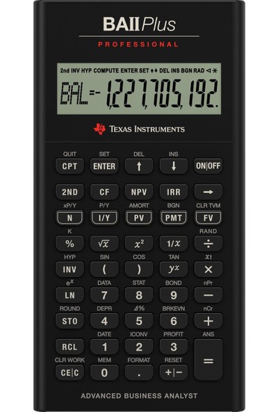 Texas Instruments BA-II Professional Finansal Hesap Makinesi