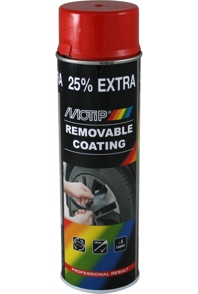 Motip Sökülebilir Boya Kırmızı 500ml Motip Sökülebilir Boya Kırmızı 500ml