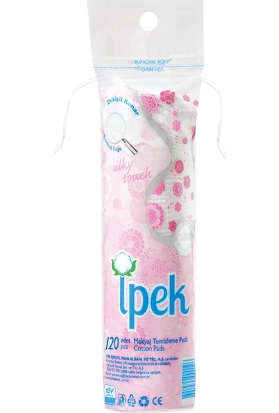 İpek Makyaj Temizleme Pedi 120 Adet İpek Makyaj Temizleme Pedi 120 Adet