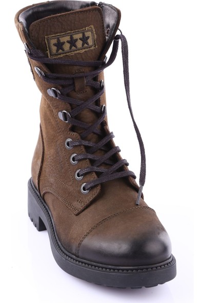 Hammer Jack Hj-102-18354-G Kadın Garson Bot Haki Yıkama Nubuk Hammer Jack Hj-102-18354-G Kadın Garson Bot Haki Yıkama Nubuk