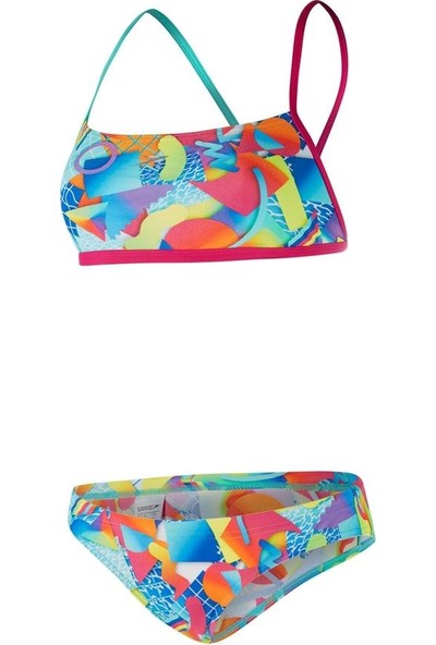 Speedo Digi 2Pce Xbck Tf Pink/Green