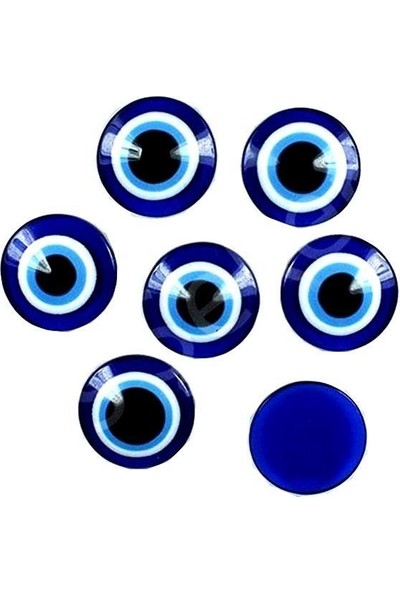 Elite Nazar Boncuğu 100 Adet Nazar Boncuğu Yarım Lacivert ( 0.7 cm çapında)