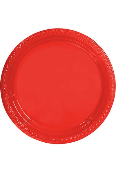 Elite Tabak 25 Adet Renkli Plastik Tabak Doğum Günü Parti Kutlama Kırmızı ( 22 cm ) Elite Tabak 25 Adet Renkli Plastik Tabak Doğum Günü Parti Kutlama Kırmızı ( 22 cm )