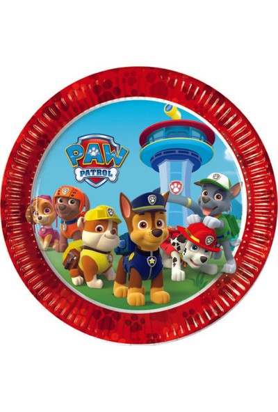 Elite Tabak 8 Adet Paw Petrol Tabak Doğum Günü Parti Kutlama ( 23 cm * 23 cm ) Elite Tabak 8 Adet Paw Petrol Tabak Doğum Günü Parti Kutlama ( 23 cm * 23 cm )