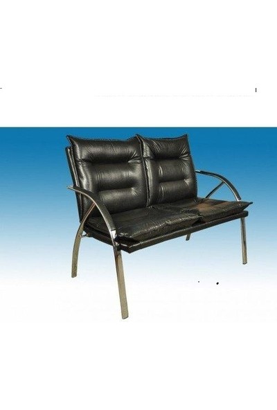 Gri Ofis Slk Bekleme Koltuğu İkili