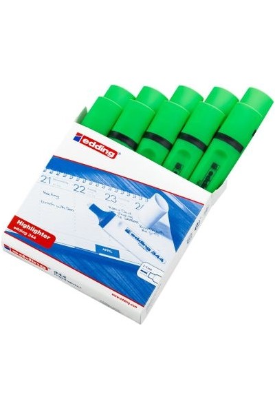 Edding (E-344) Fosforlu Kalem Yeşil 10 Lu Edding (E-344) Fosforlu Kalem Yeşil 10 Lu