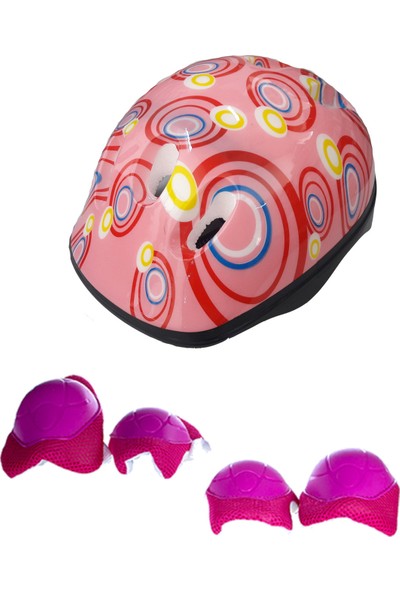 Karakuş Kask Dizlik Dirseklik Set Pembe Karakuş Kask Dizlik Dirseklik Set Pembe