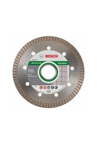 Bosch - Best Serisi Seramik İçin Temiz Kesim Turbo Segman Elmas Kesme Diski - 115 X 22,23 X 1,4 X 7 Mm Bosch - Best Serisi Seramik İçin Temiz Kesim Turbo Segman Elmas Kesme Diski - 115 X 22,23 X 1,4 X 7 Mm