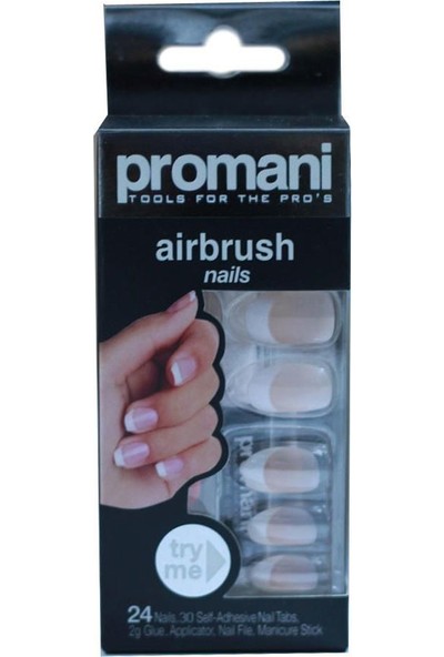 Promani Oval French Takma Tırnak Kiti