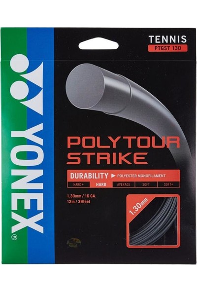 Yonex Poly Tour Strıke 1.25 (12M) Tenis Kordajı Füme Yonex Poly Tour Strıke 1.25 (12M) Tenis Kordajı Füme