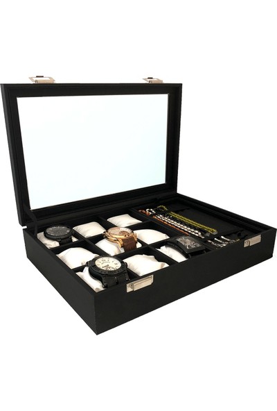 Standmarket 9+ Tesbih Saat Kutusu Siyah İçi Siyah Standmarket 9+ Tesbih Saat Kutusu Siyah İçi Siyah