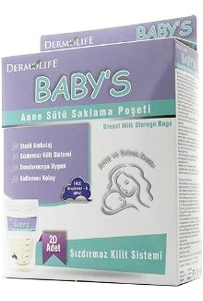 Dermolife Baby's Süt Torbası 20'li Dermolife Baby's Süt Torbası 20'li