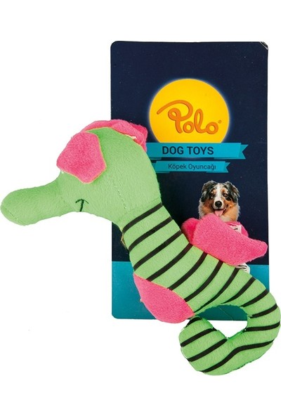 Polo Peluş Çizgili Denizatı Yeşil/Mavi Köpek Oyuncağı 18 Cm Polo Peluş Çizgili Denizatı Yeşil/Mavi Köpek Oyuncağı 18 Cm