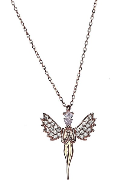 Sanroza E2509 Melek Gümüş Kolye