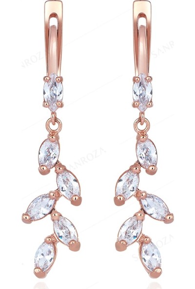 Sanroza E2893 Zirkon Taşlı Gümüş Küpe